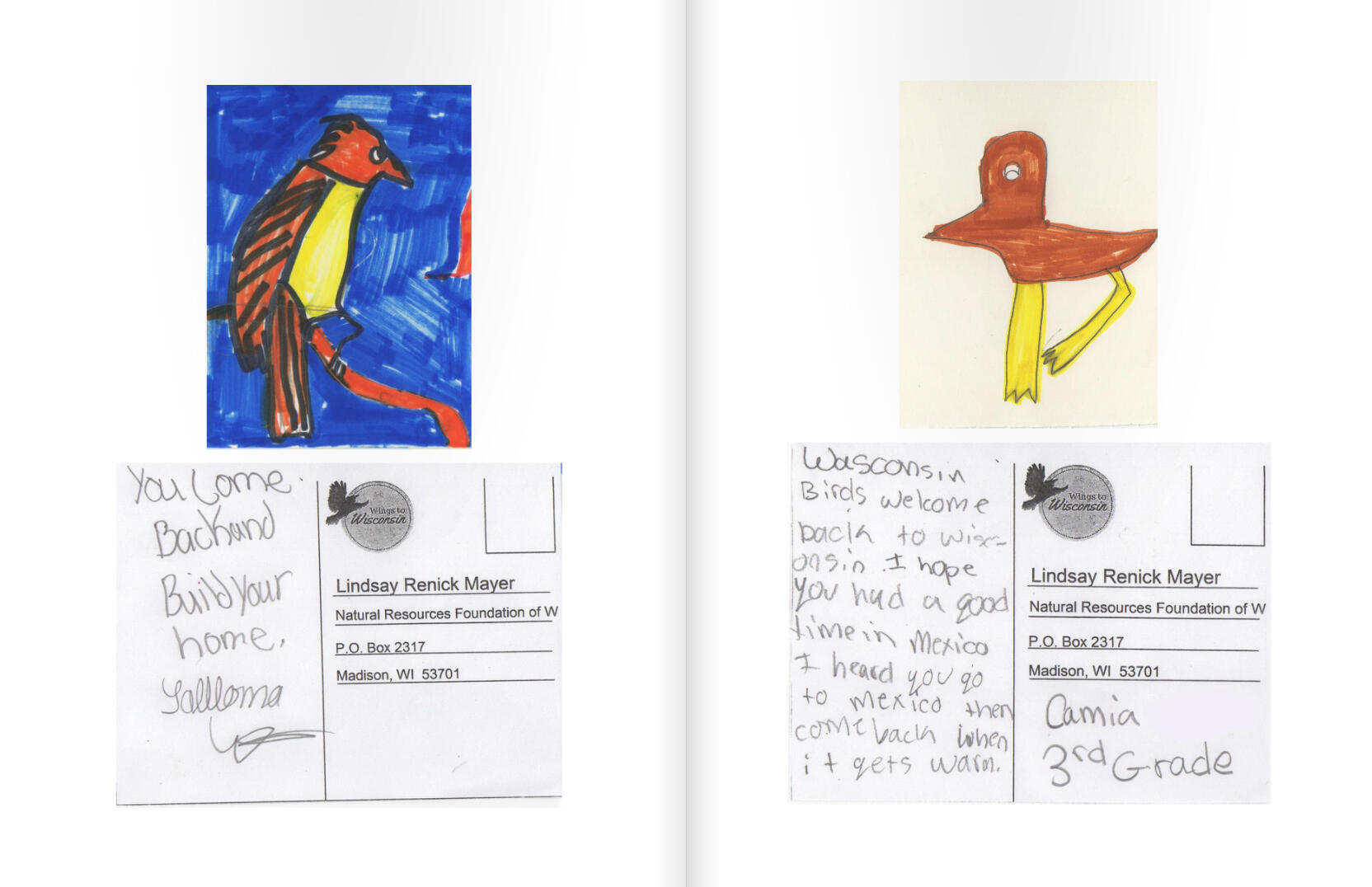Kids Welcome Birds Back With Precious Postcards | Audubon